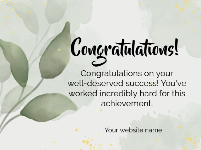 White Joyful Congratulations And Thank You Templates Presentation ...