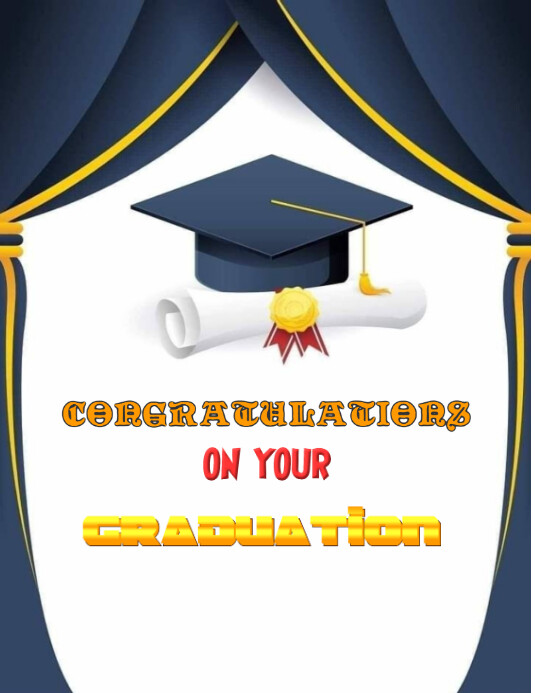 White Joyful Congratulations Flyer (us Letter) Template | PosterMyWall