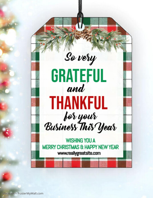 White Joyful Customer Appreciation Tag Flyer (us Letter) Template ...