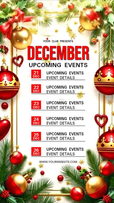 White Joyful December Event Highlights Instagram Story Template ...