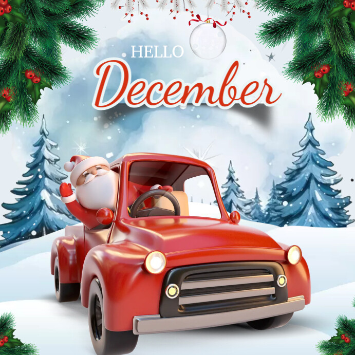 Copy of White Joyful December Greeting Card Instagram Post | PosterMyWall