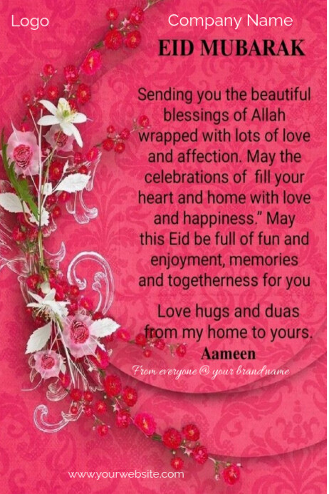 Copy of White Joyful Eid-il-fitr Prayer Poster Template Poster ...