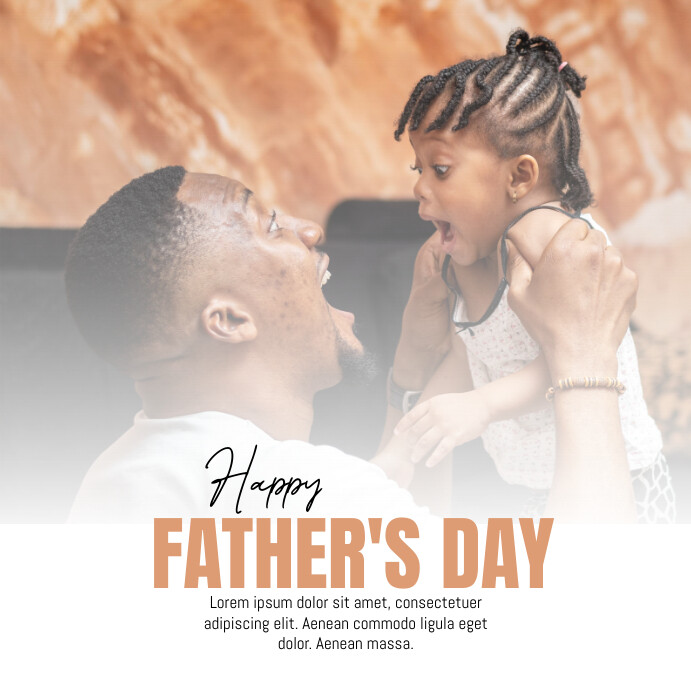 White Joyful Father's Day Instagram Instagra Template | PosterMyWall