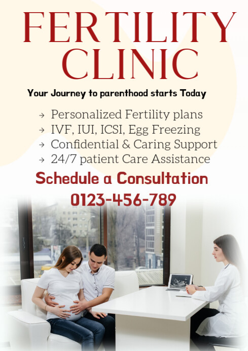Copy of White Joyful Fertility Clinic A1 | PosterMyWall