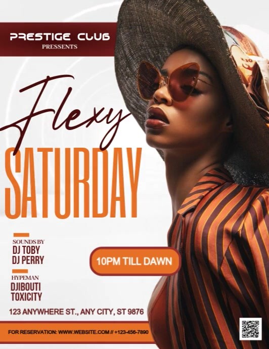 Copy of White Joyful Flexy Saturday Flyer (us Letter) | PosterMyWall