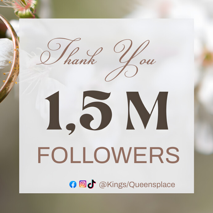 Modèle White Joyful Followers Instagram Post | PosterMyWall