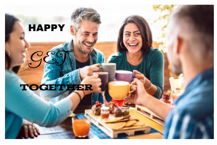 White Joyful Friendstime Poster Template | PosterMyWall