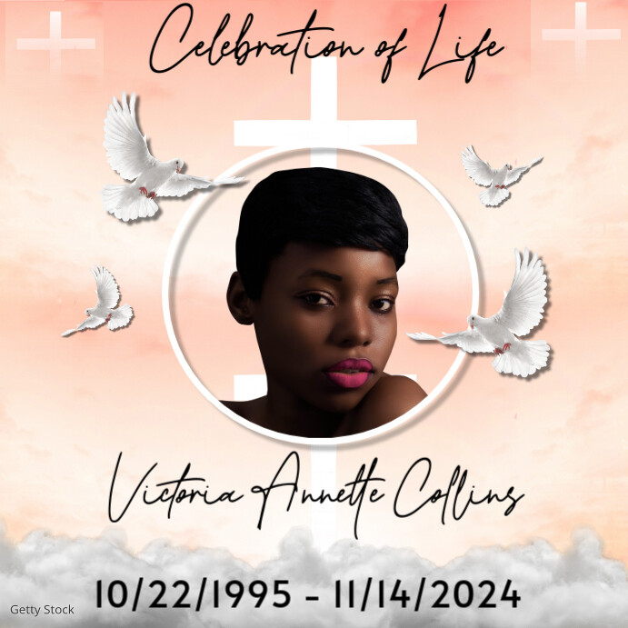 Copy of White Joyful Funeral Flyers Instagram Post | PosterMyWall