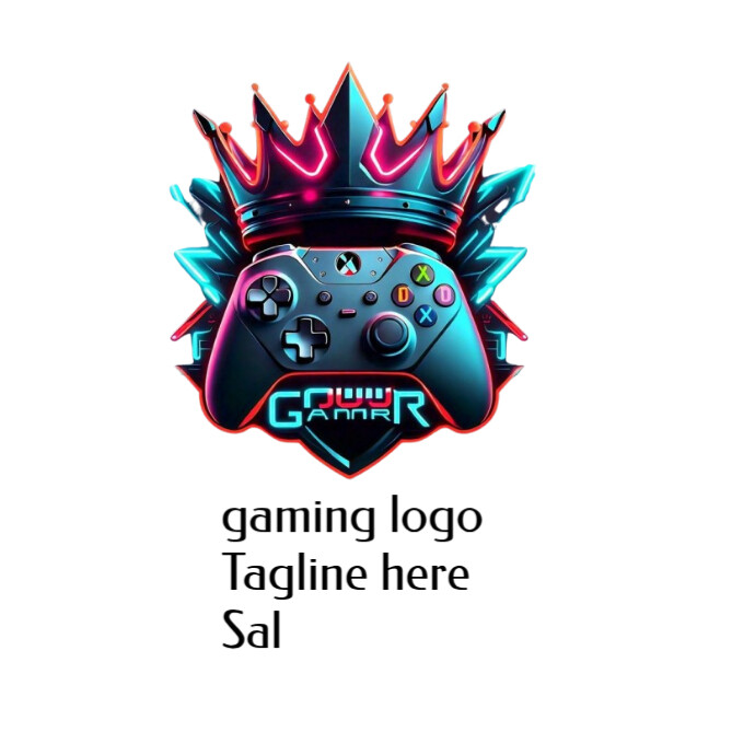 White Joyful Gaming Logo Logo Template | PosterMyWall