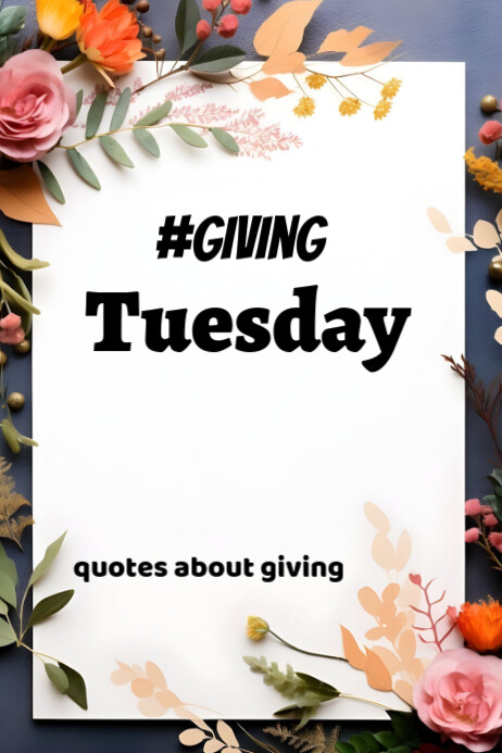 Copy of White Joyful Giving Tuesday Poster | PosterMyWall