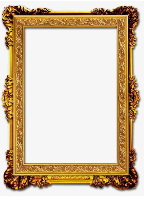 Modèle White Joyful Golden Picture Frame A4 | PosterMyWall