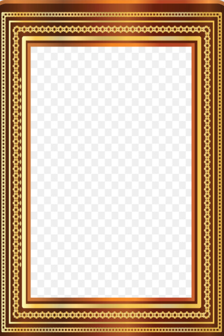 White Joyful Golden Picture Frame Poster Template | PosterMyWall