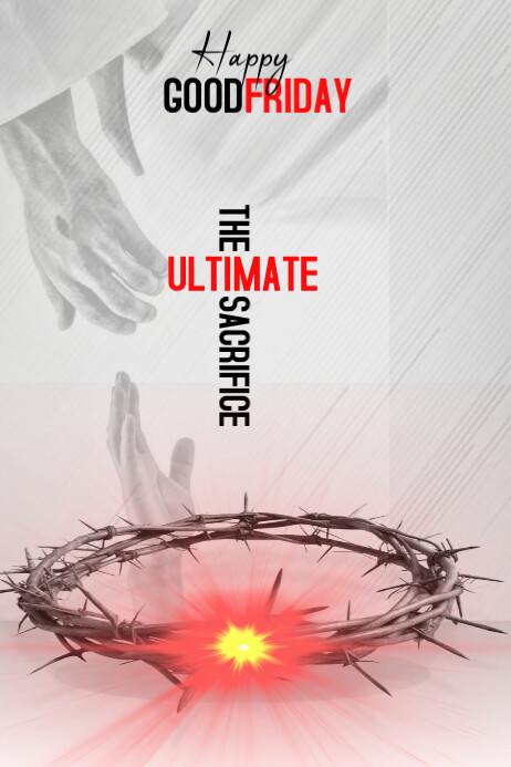 Copy of White Joyful Good Friday Design Poster | PosterMyWall