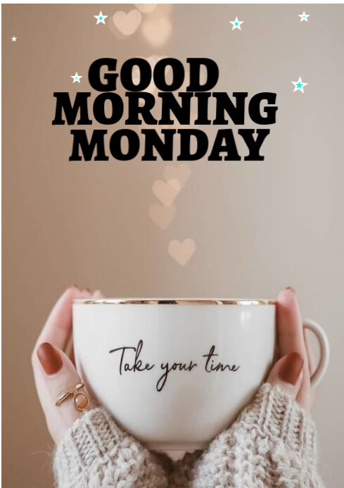 Copy of White Joyful Good Morning A4 | PosterMyWall