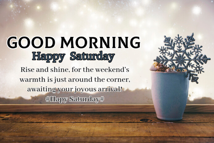 White Joyful Good Morning Poster Template | PosterMyWall