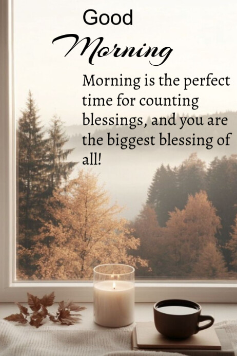 White Joyful Good Morning Poster Template | PosterMyWall