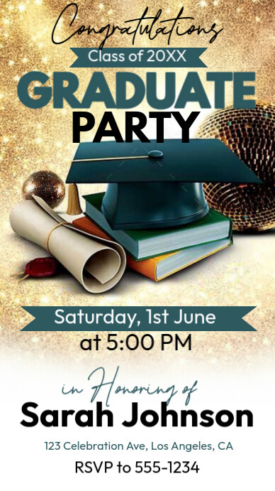 Copy of White Joyful Graduation Party Instagram Story | PosterMyWall