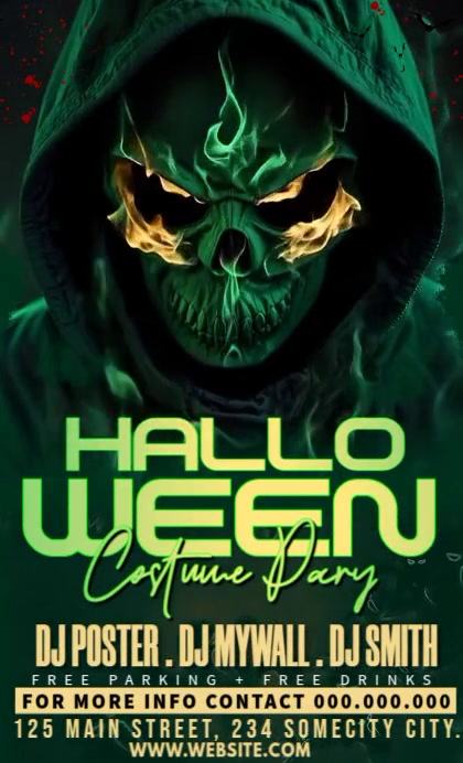 White Joyful Halloween Us Legal Template | PosterMyWall