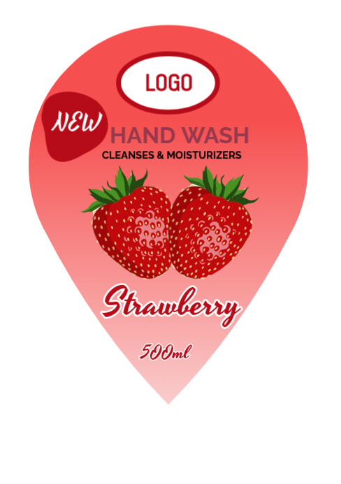 Copy of White Joyful Handwash Packaging Label Design A5 | PosterMyWall