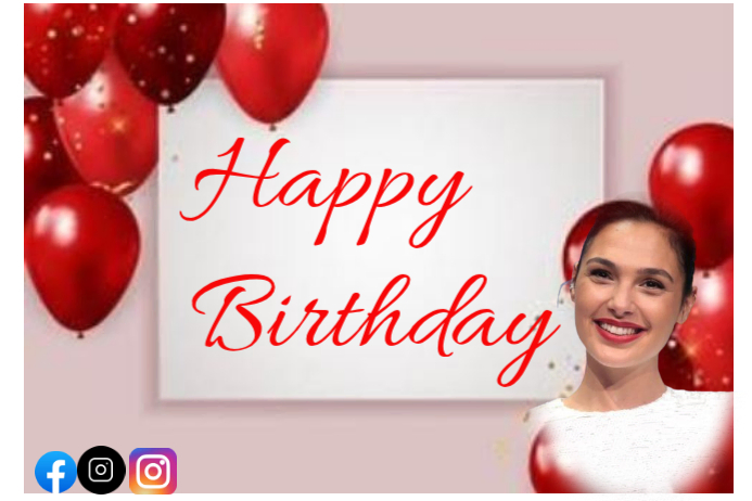 White Joyful Happy Birthday Label Template | PosterMyWall