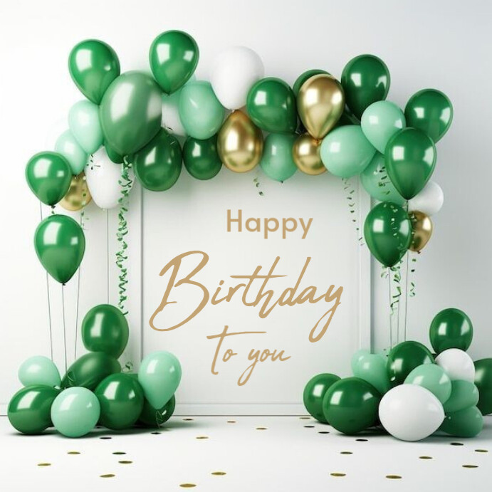 White Joyful Happy Birthday Templates Online Greeting Cards Instagram ...
