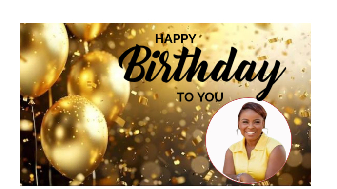 White Joyful Happy Birthday Youtube Thumbnail Template | PosterMyWall