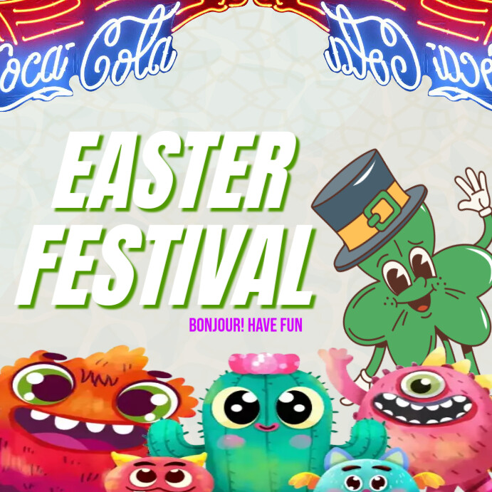 Modèle White Joyful Happy Easter Instagram Post | PosterMyWall