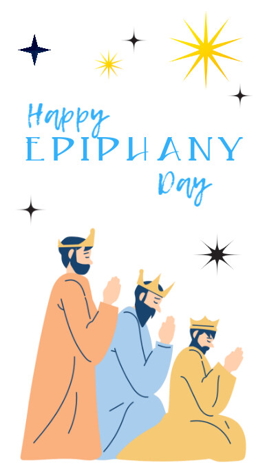 Copy of White Joyful Happy Epiphany Instagram Story | PosterMyWall