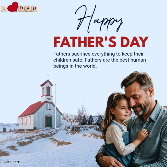 Copy of White Joyful Happy Father's Day Square (1:1) | PosterMyWall