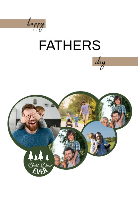Copy of White Joyful Happy Fathers Day Pinterest Graphic | PosterMyWall
