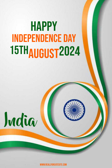 White Joyful Happy Independence Day Poster 20 Template | PosterMyWall