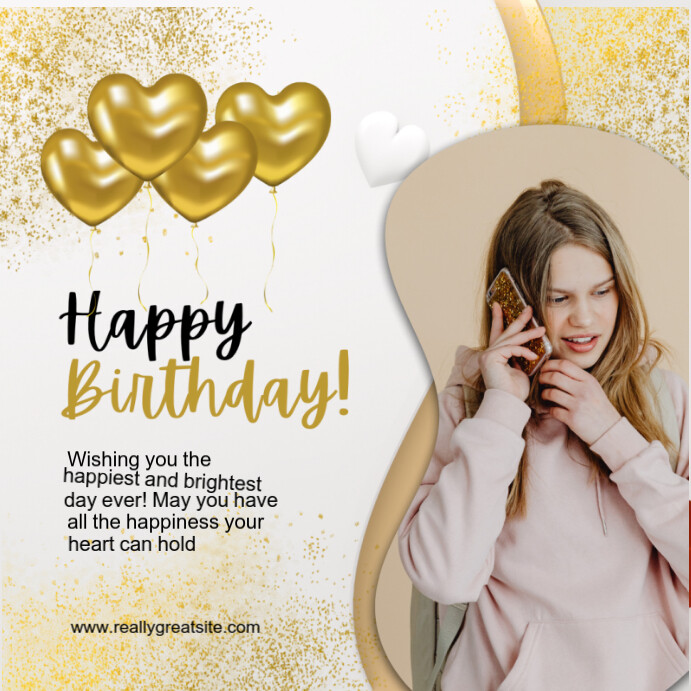 White Joyful Happy Instagram Post Template | PosterMyWall