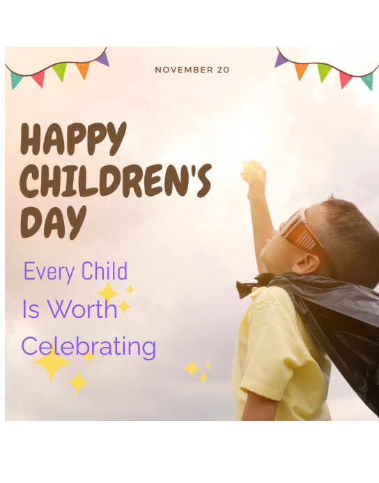 White Joyful Happy Kids Poster/wallboard Template | PosterMyWall