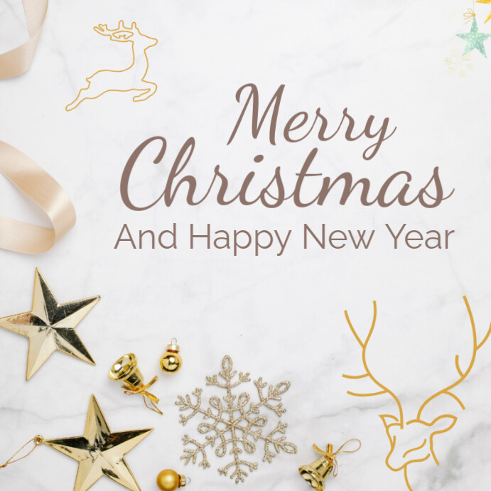 Copy of White Joyful Happy Merry Christmas Posts Instagram Post ...