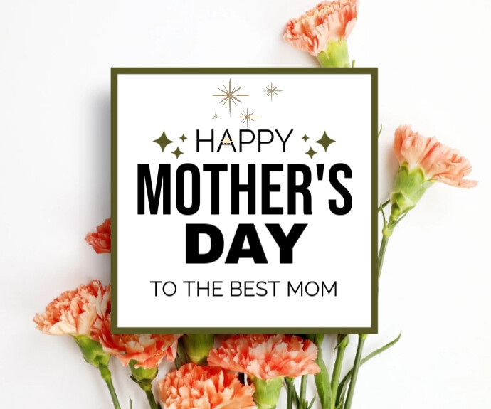 Copy of White Joyful Happy Mother's Day Celebration Wishes Templates ...