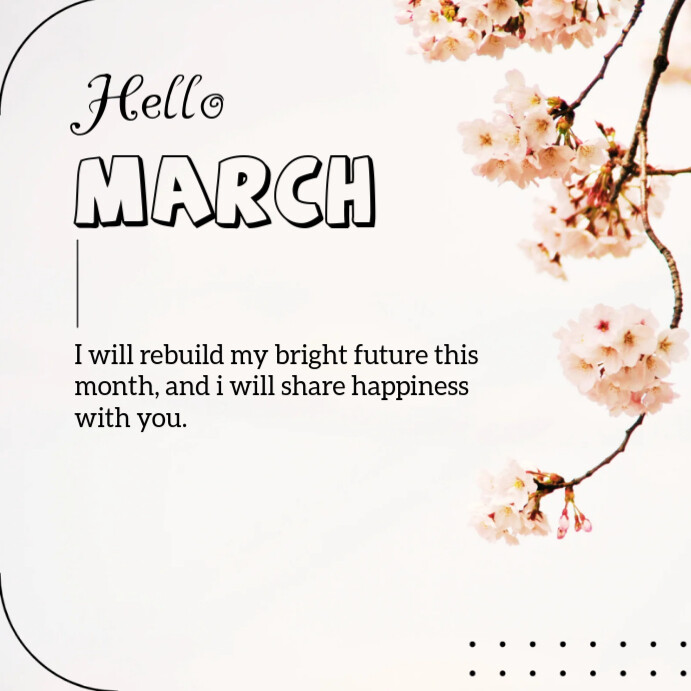 Copy of White Joyful Happy New Month Declaration Instagram Post ...