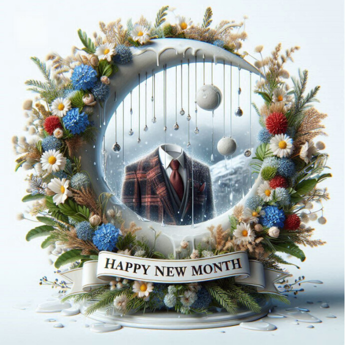 White Joyful Happy New Month Instagram Post Template | PosterMyWall