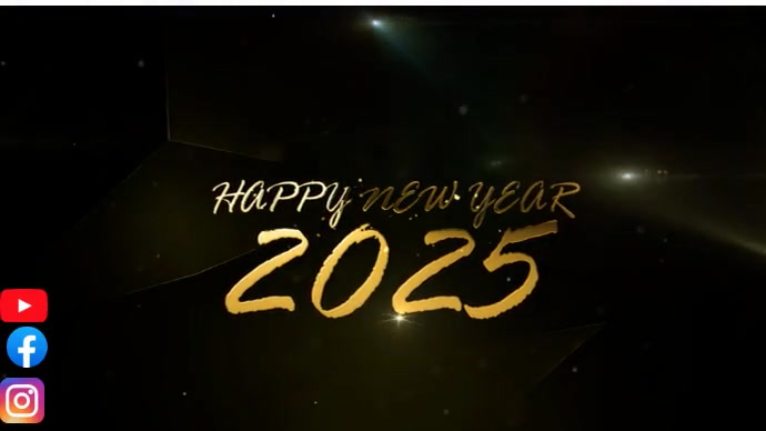 Plantilla de White Joyful Happy New Year 2024 Youtube Thumbnail ...