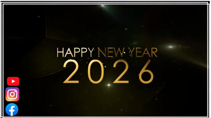 Plantilla de White Joyful Happy New Year 2024 Youtube Thumbnail ...