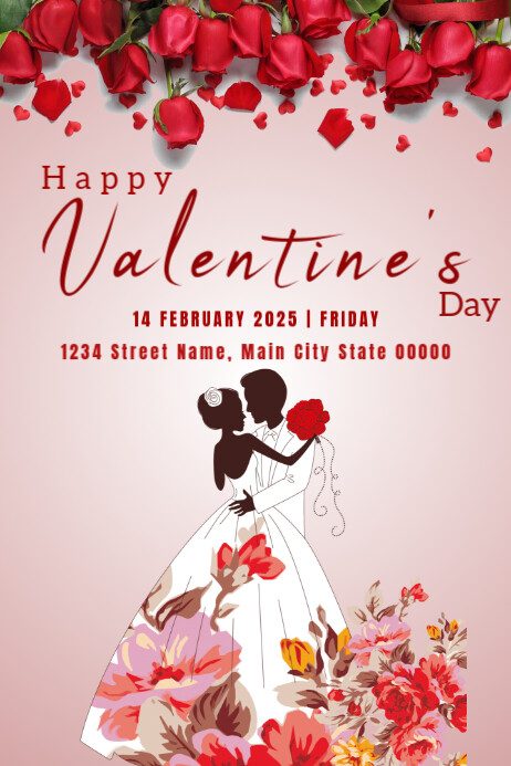 Copy of White Joyful Happy Valentine's Day 2025 Poster | PosterMyWall
