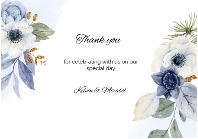 White Joyful Happy Wedding Card A5 Template | PosterMyWall