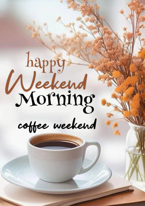 Copy of White Joyful Happy Weekend A4 | PosterMyWall