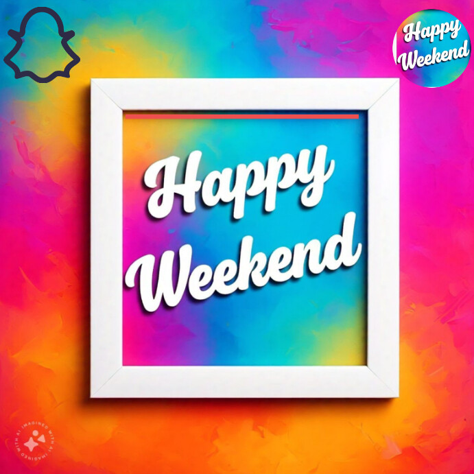 Copy of White Joyful Happy Weekend Instagram Post | PosterMyWall
