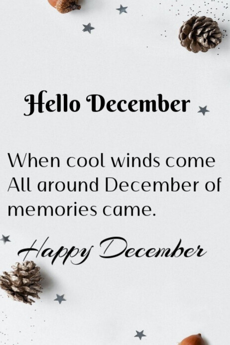 Copy of White Joyful Hello December Poster | PosterMyWall