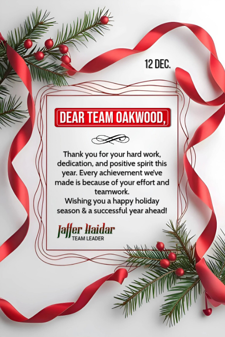 Copy of White Joyful Holiday Team Appreciation | Corporate Year-end ...
