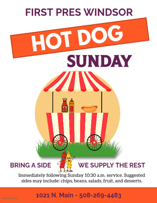 Copy of White Joyful Hot Dog Event Flyer (US Letter) | PosterMyWall