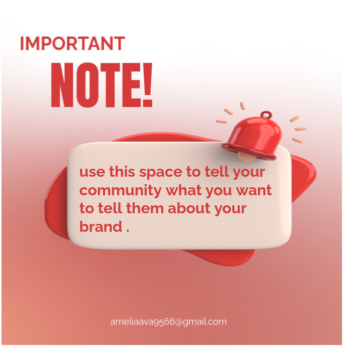 Copy of White Joyful Important Note Instagram Post | PosterMyWall