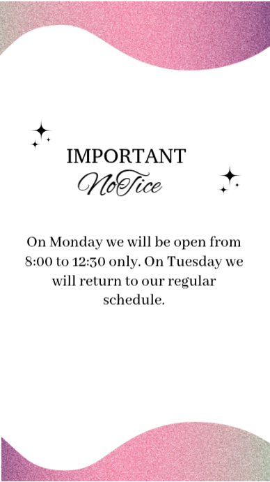 White Joyful Important Notice Instagram Story Template | PosterMyWall