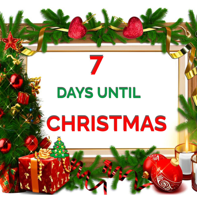 White Joyful Instagram Post Christmas countdown template | PosterMyWall