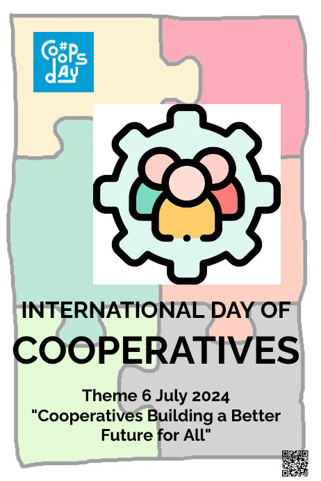 White Joyful International Day Of Cooperative Template | PosterMyWall